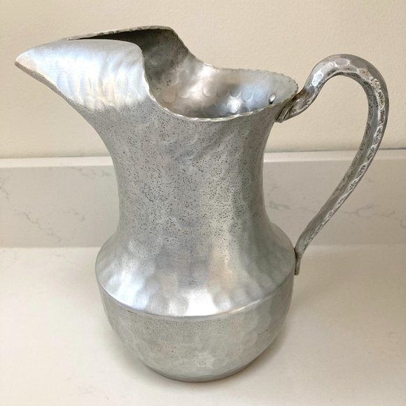 Accents | Vintage Hand Forged Everlast Metal Silver Hammered Pitcher Or ...